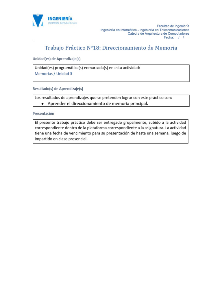 TP18 Direccionamiento Memoria | PDF