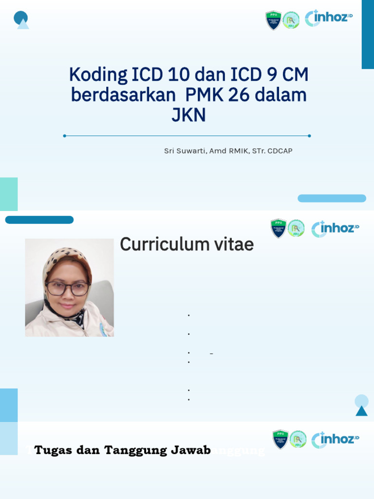 Materi 3. Koding ICD 10 Dan 9CM Dalam Klaim BPJS - Sri Suwarti, Amd ...