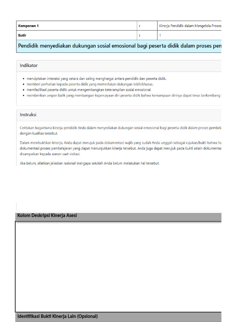 Contoh Instrument | PDF