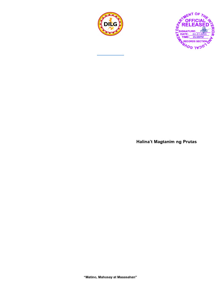 Zattendance To The Grand Launching of The HAPAG Kay PBBM | PDF Zattendance To The Grand Launching of The HAPAG Kay PBBM | PDF