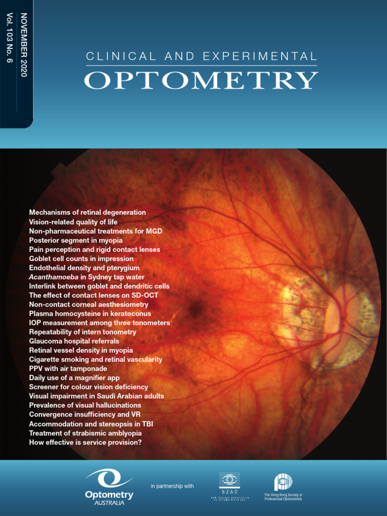 Clin Experimental Optometry - 2020 - Issue Information | PDF