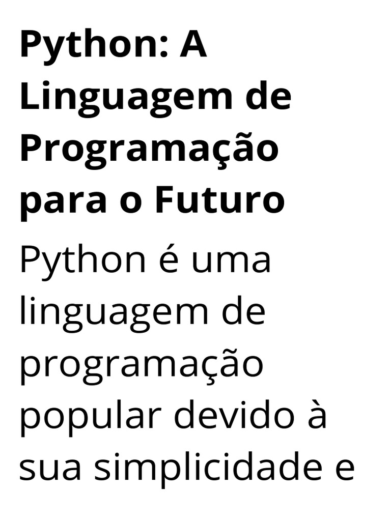 Linguagem De Programação Python Pdf