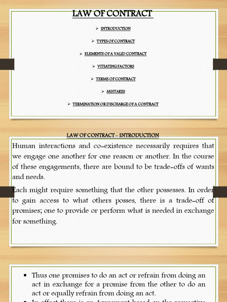 Law of Contract | PDF