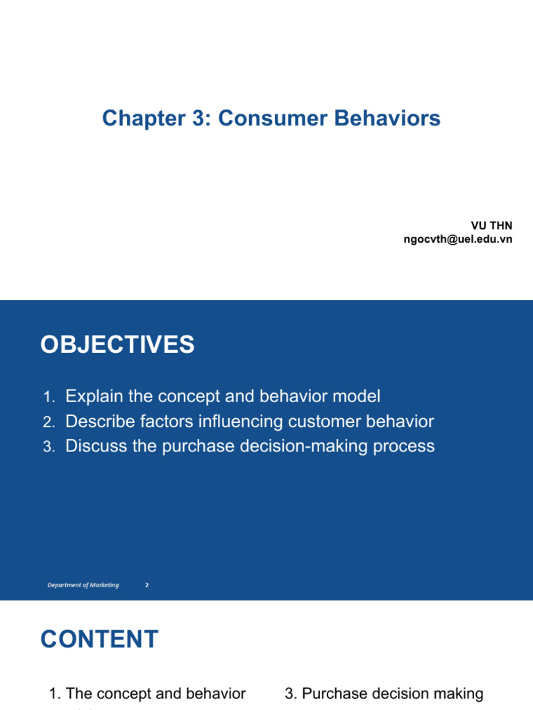 Chapter 3. Consumer Behavior | PDF