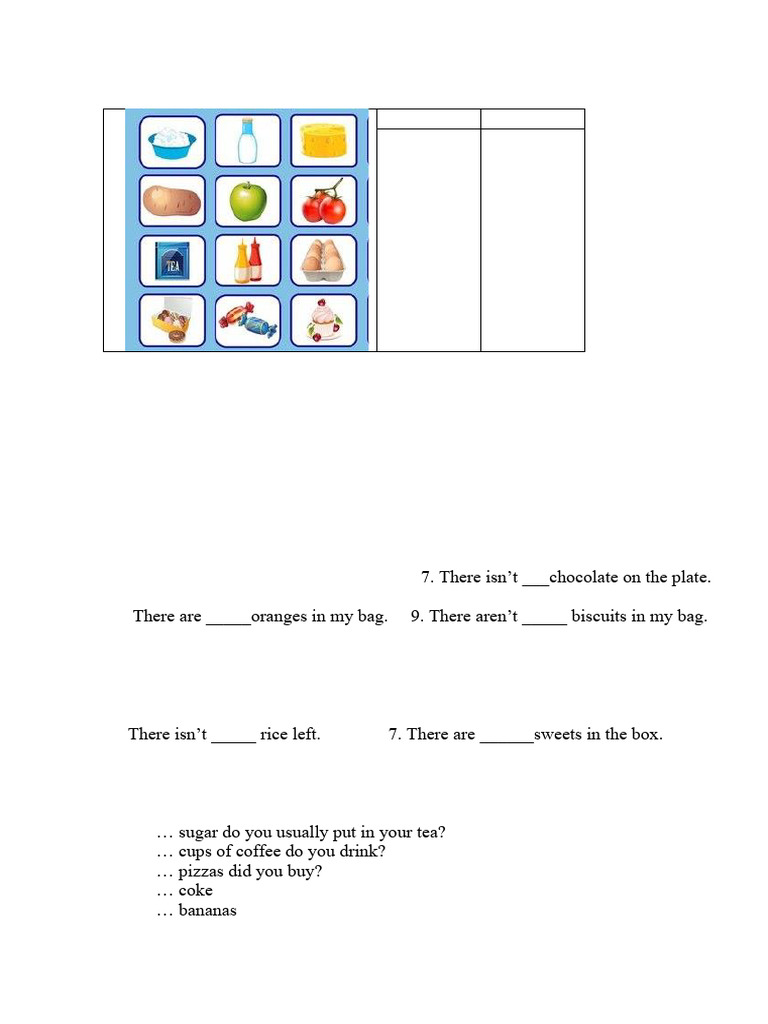 Quantifiers Practice Worksheet | PDF