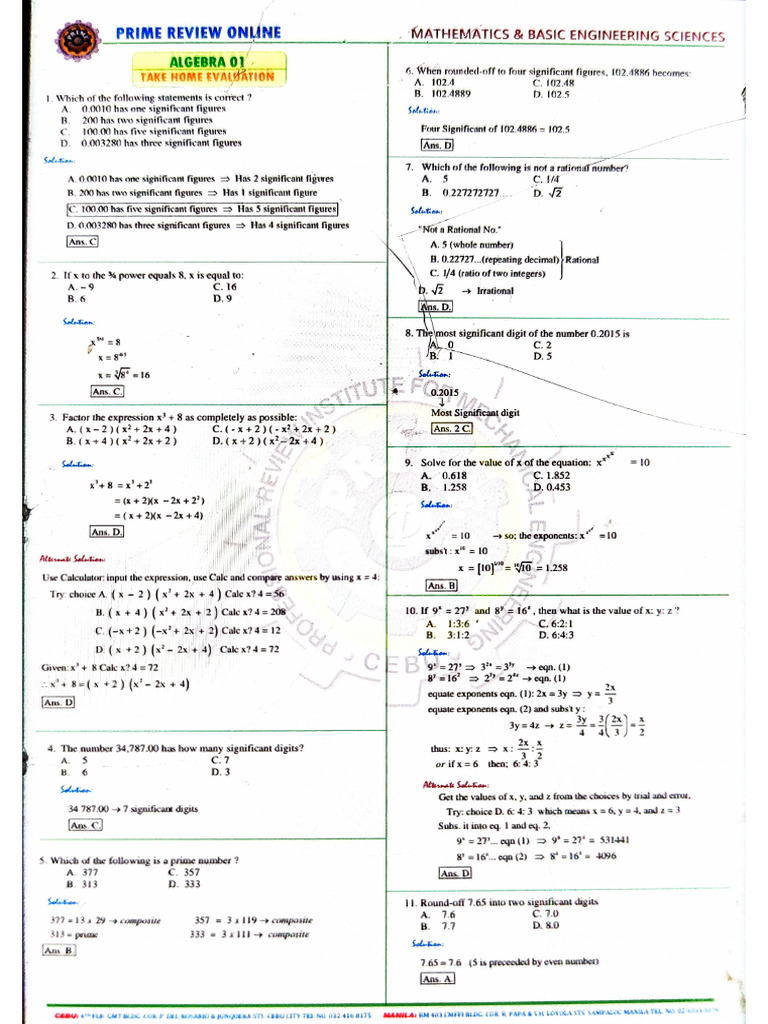 Algebra1 2 | PDF