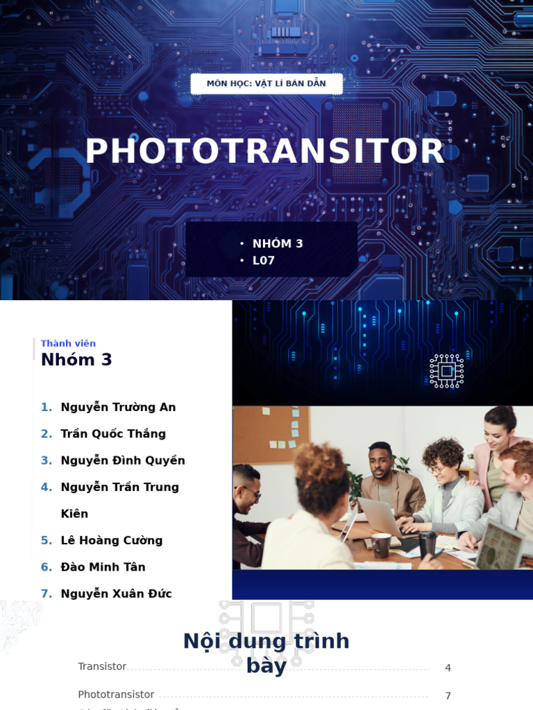 Presentation Phototransistor (Autosaved) | PDF