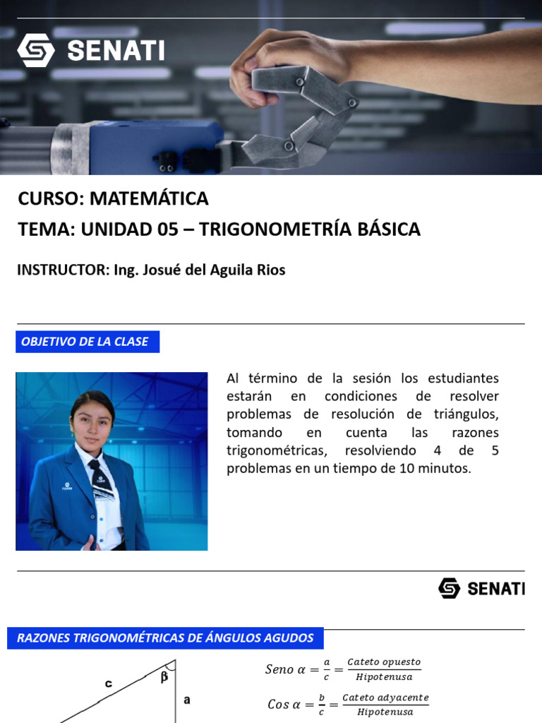Unidad 05 Trigonometría Básica S2 | PDF
