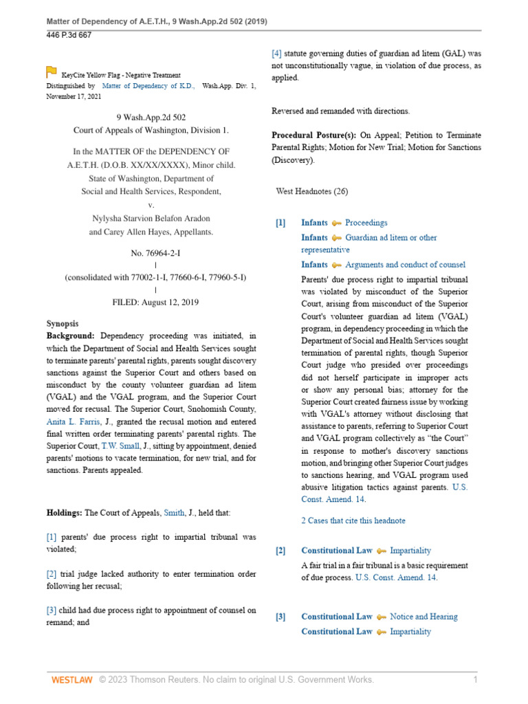 Matter of Dependency of AETH | PDF