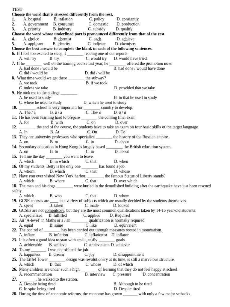 Test 1 | PDF