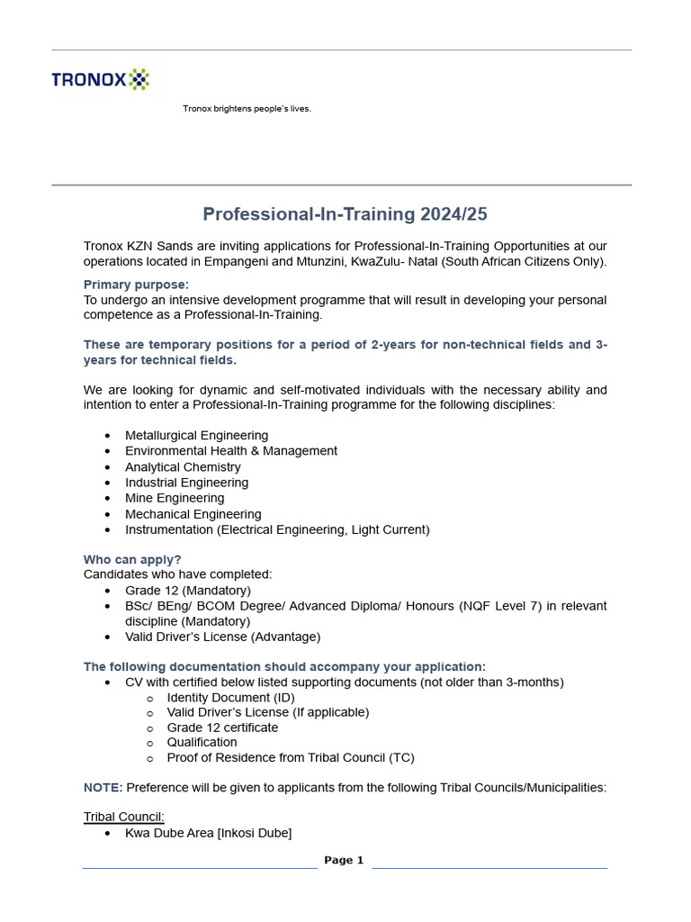 Advert - PIT 2024 Intake - 20240701 - 240702 - 095149 | PDF