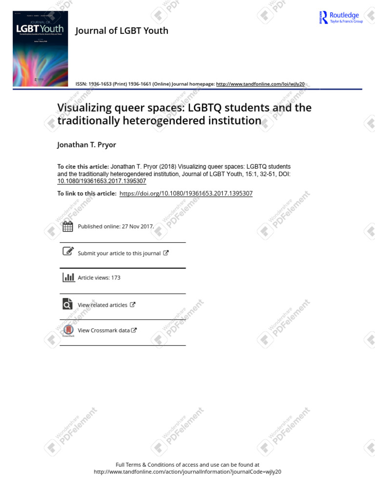 Visualizing Queer Spaces LGBTQ Students | PDF