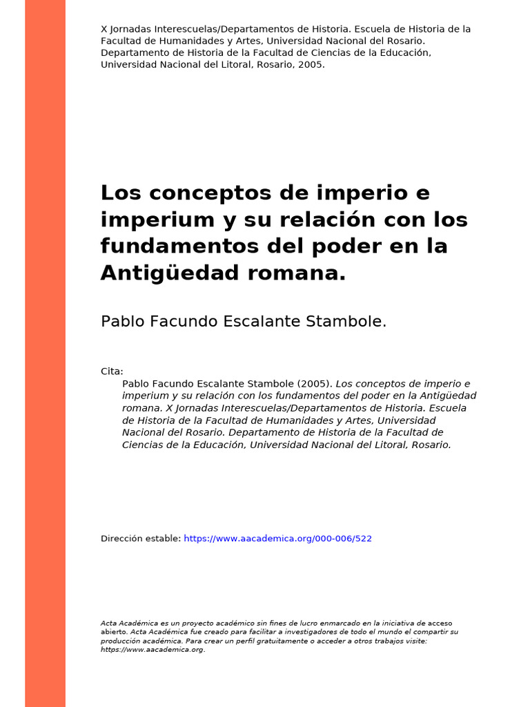 Pablo Facundo Escalante Stambole (2005) - Los Conceptos de Imperio e ...