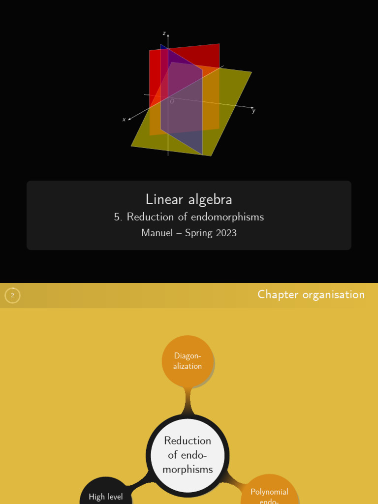 Linear Algebra: 5. Reduction of Endomorphisms | PDF