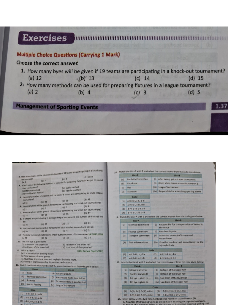 Unit-1 Book Back Exercises | PDF