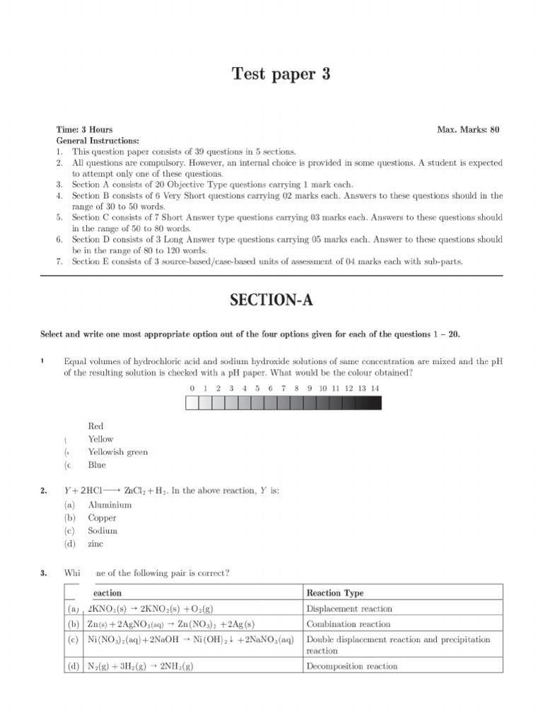 Science Test 3 - Image-Only Version | PDF