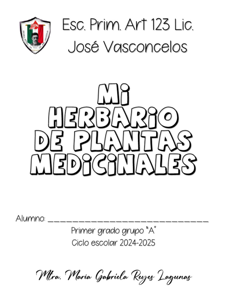 Herbario Medicinal 1a 2024 Pdf