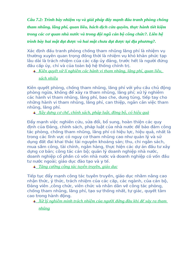 Câu 7.2 - GDCT | PDF