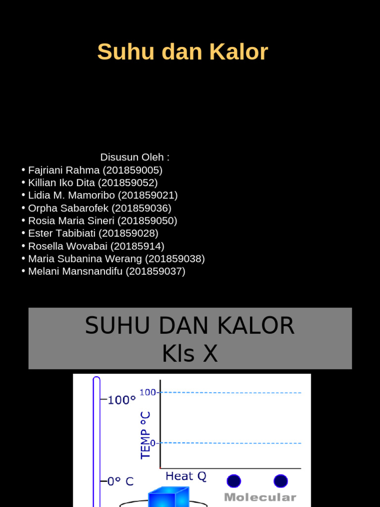 Suhu Dan Kalor (Kelompok 3) Fisika | PDF