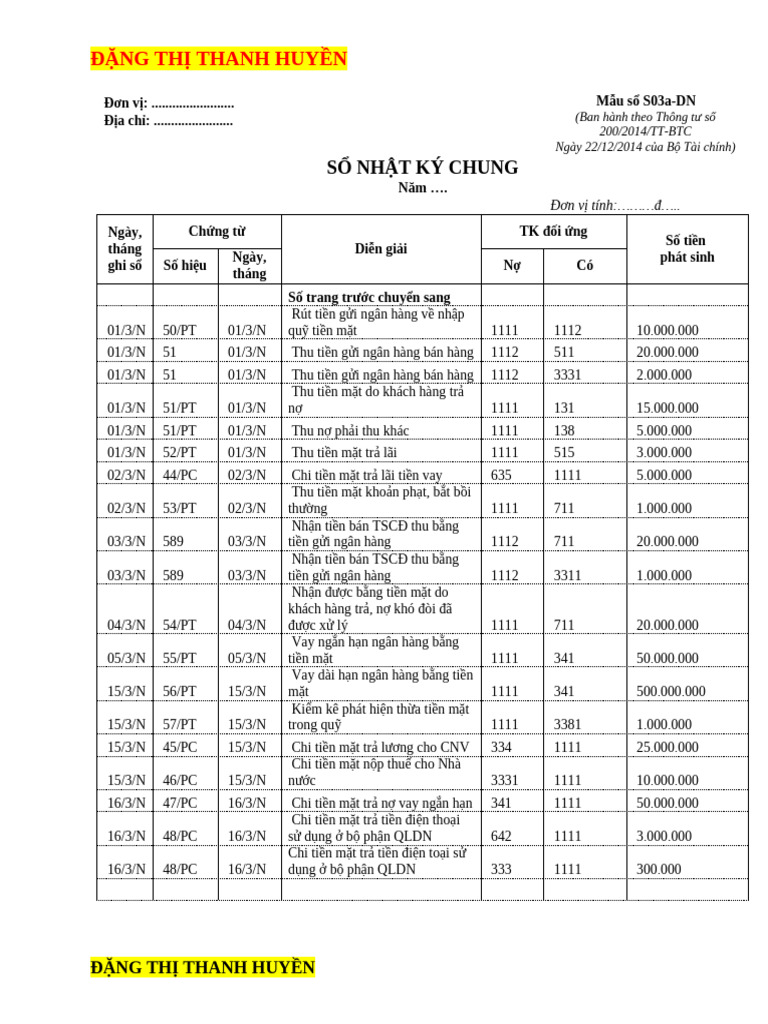 So Nhat Ky Chung | PDF