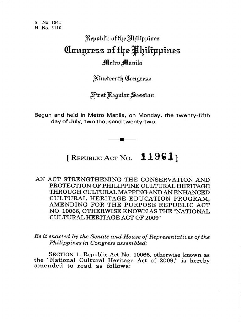 Ra 11961 | PDF