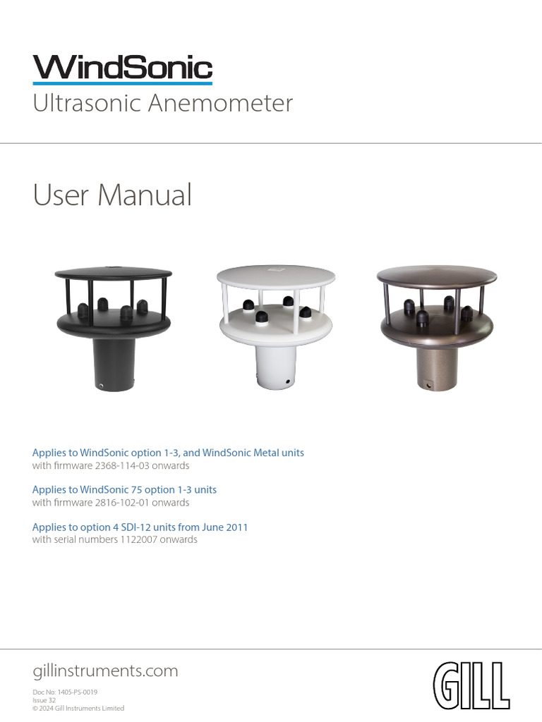 WindSonic Manual Issue 32 | PDF