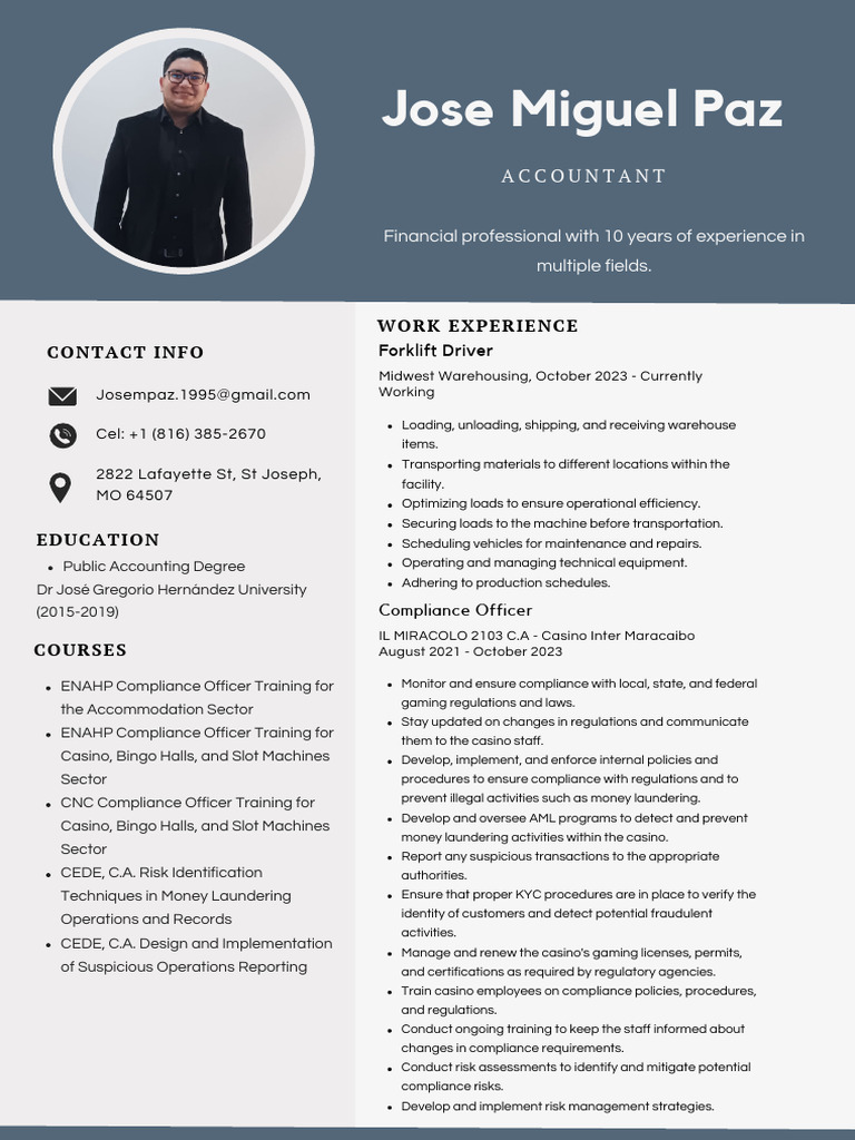 Resume - Jose Paz | PDF