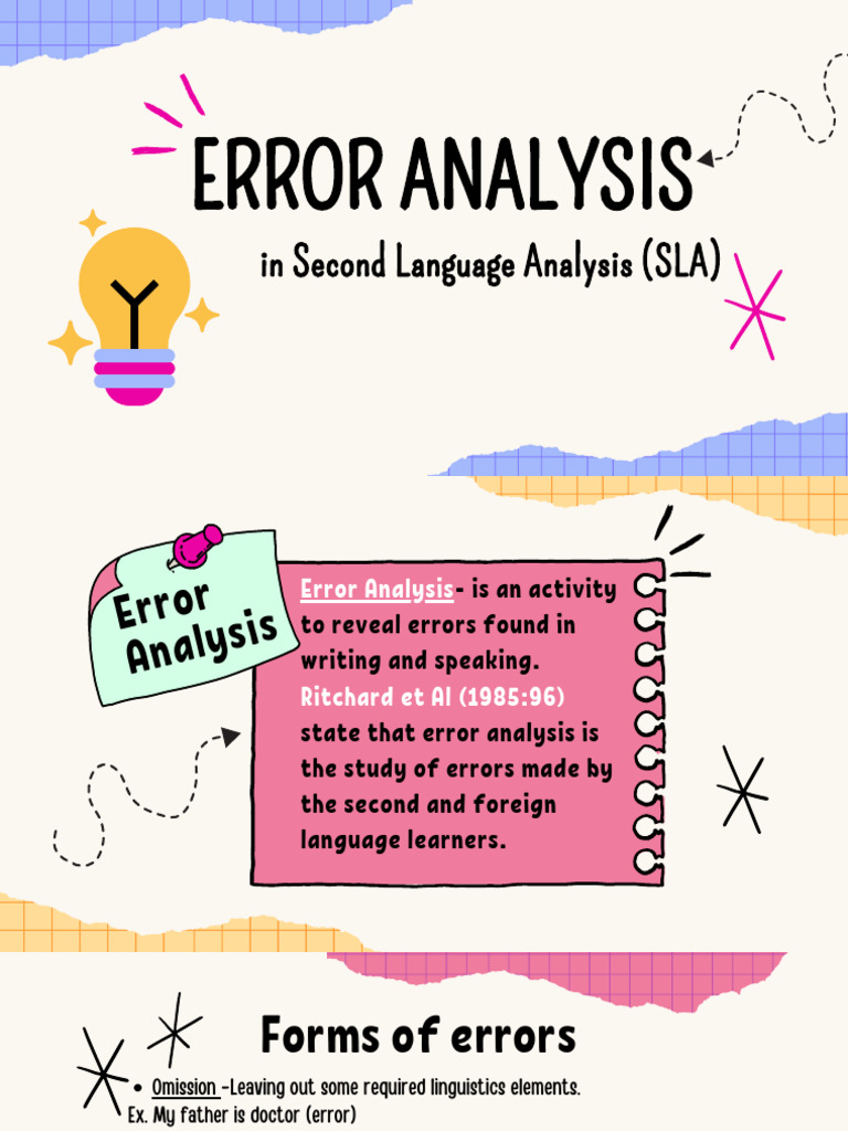 Error Analysis | PDF