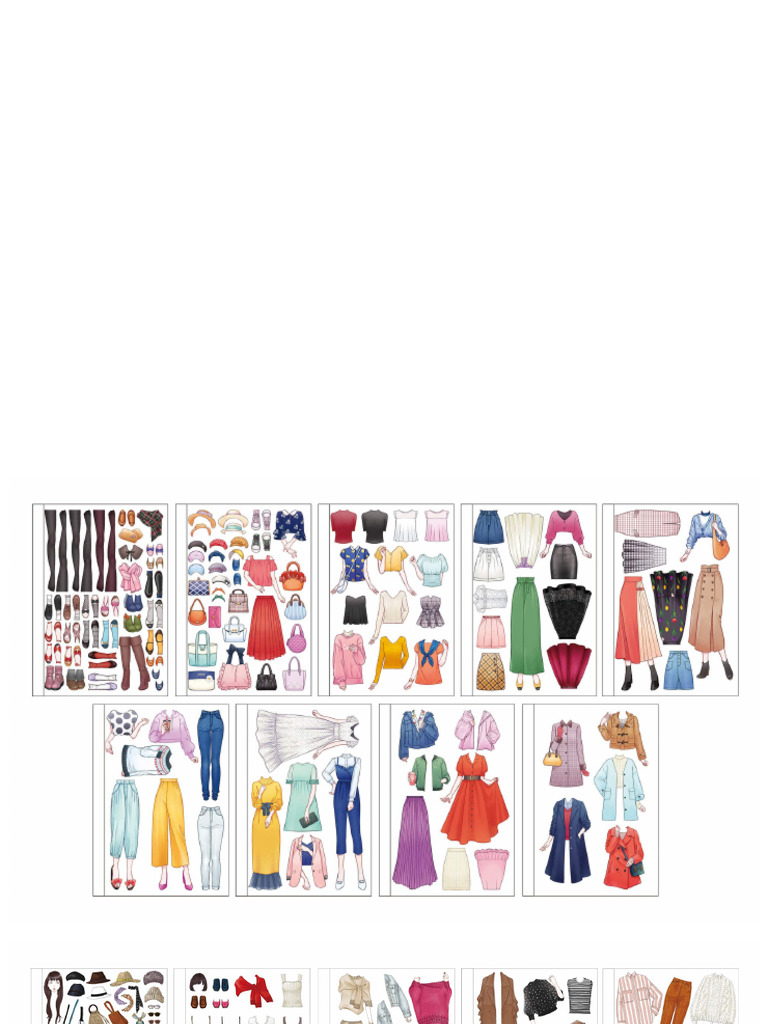 Fashion Coordinate Sticker Book | PDF