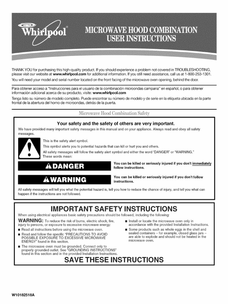 Important Safety Instructions | PDF
