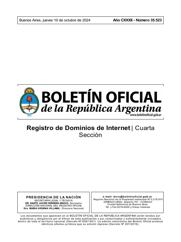 Seccion Cuarta 20241010 | PDF | Argentina