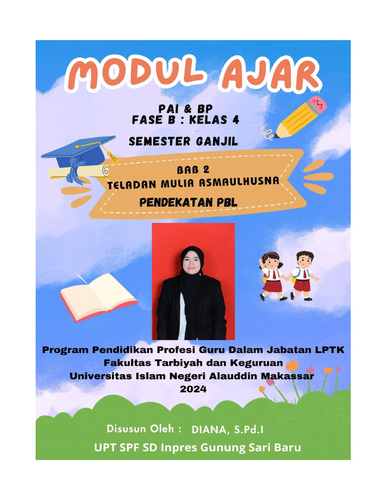 PPL 1 Modul Ajar - PBL - Teladan Mulia Asmaul Husna - Diana, S.pd.i | PDF