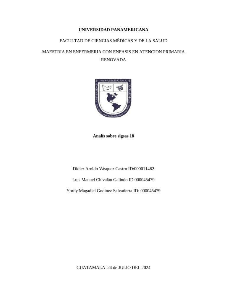 Análisis del Formulario SIGSA 18 | PDF | Virus | Especialidades Medicas