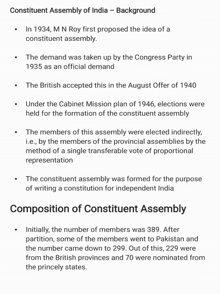 Constituent Assembly of India - 220524 - 191140 | PDF