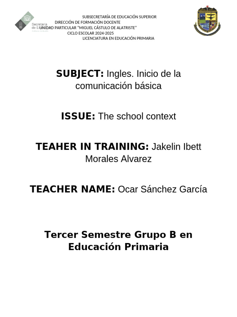 IBETT - School Characteristics | PDF | Teachers | Social Science