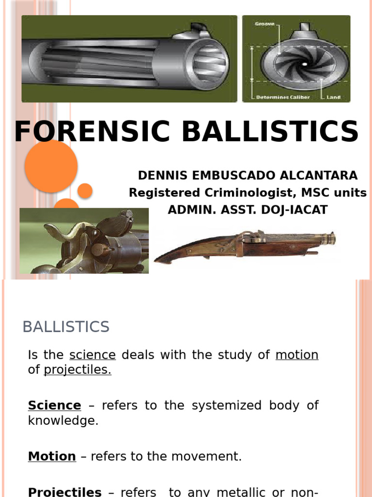 Forensic Ballistics | PDF