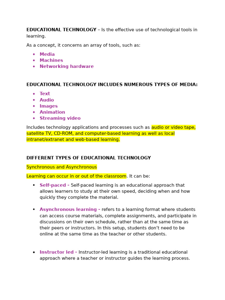 EDUCATIONAL TECHNOLOGY | PDF