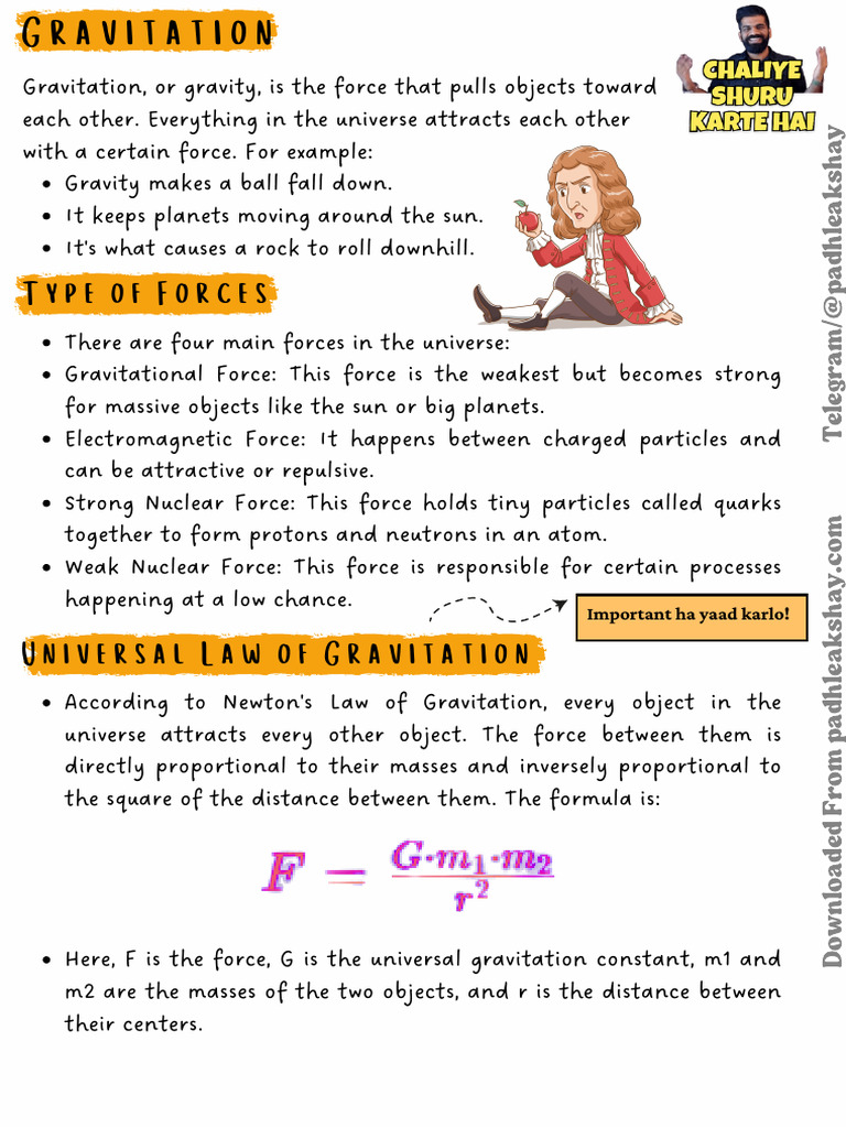 Gravitation | PDF
