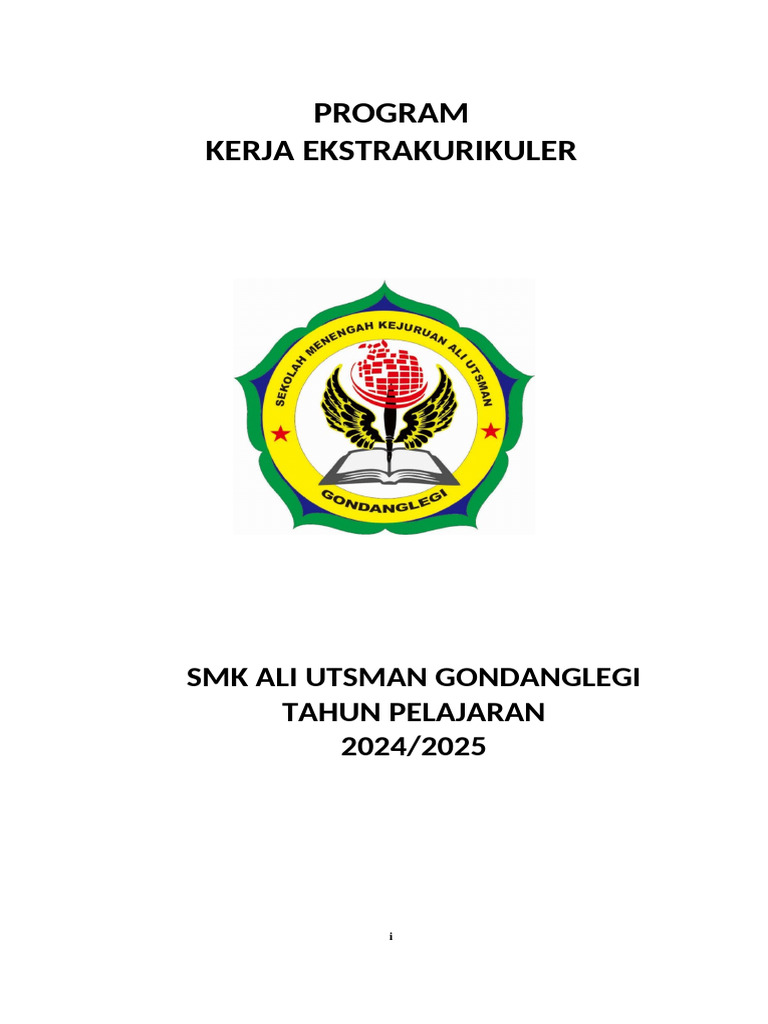 01 Program-Kerja-Ekstrakurikuler | PDF