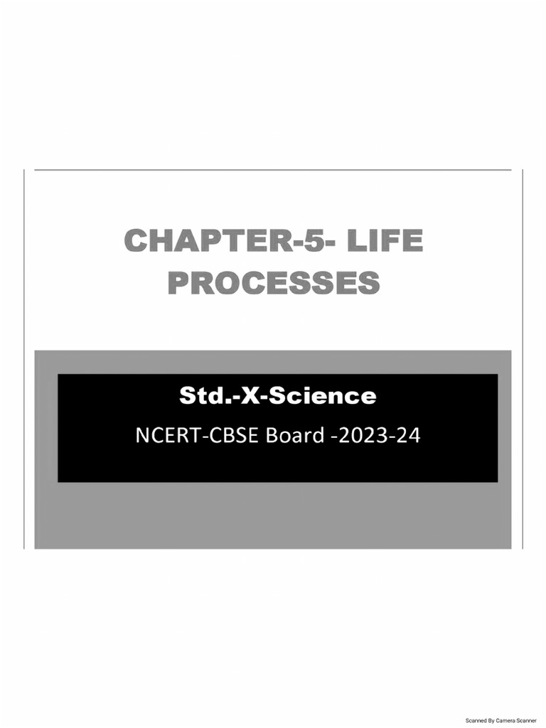Class 10th Cbse Life Processes Notes | PDF