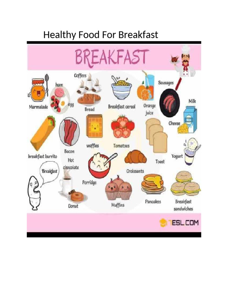 Healthy Food For Breakfast | PDF