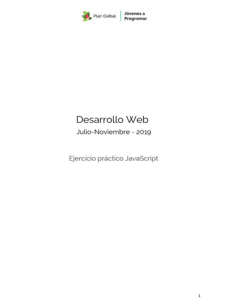 Letra Práctico JavaScript | PDF