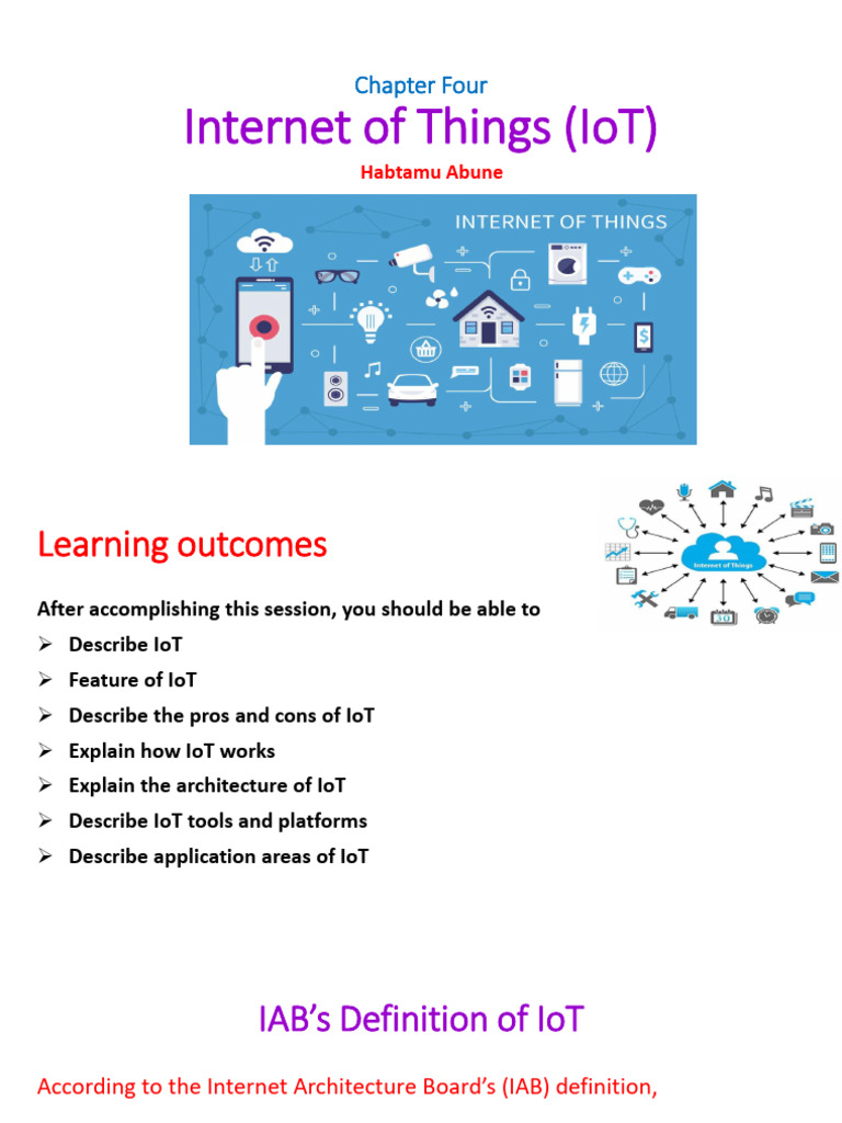 Updated Chapter 4 Internet of Things (IoT) | PDF