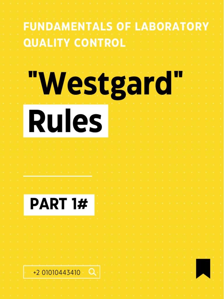 Westgard Rules | PDF