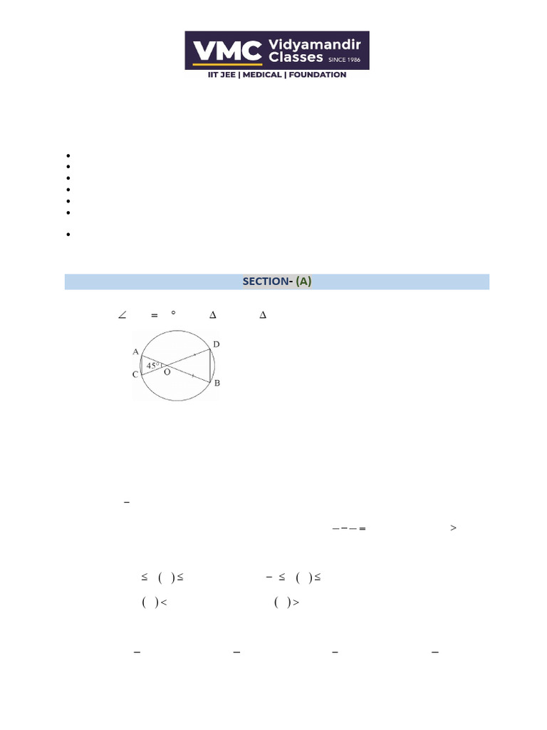 Maths Question Paper I | PDF