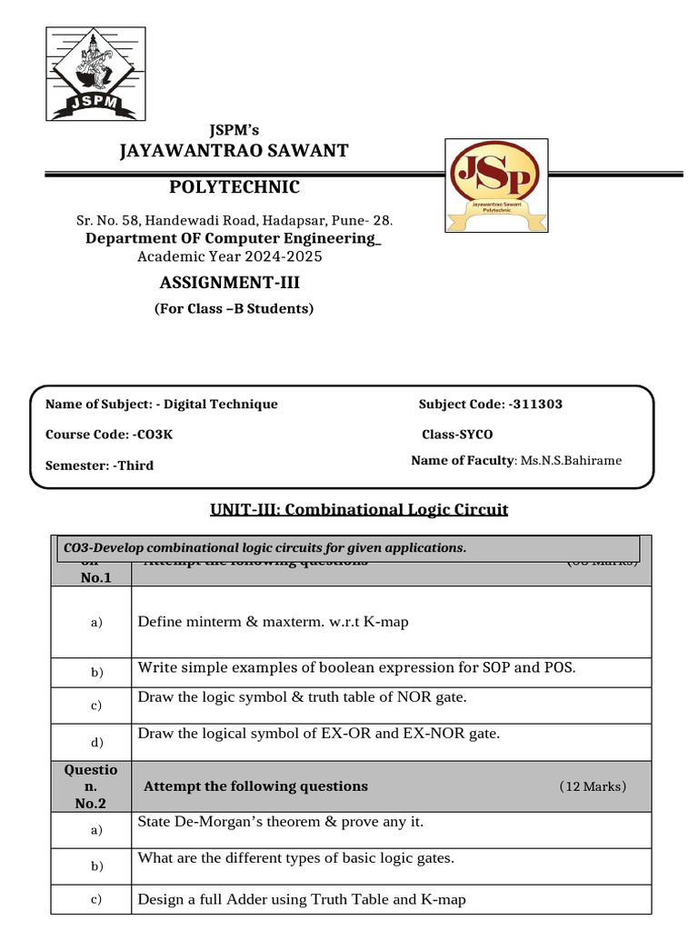 Assignment B Unit3 | PDF