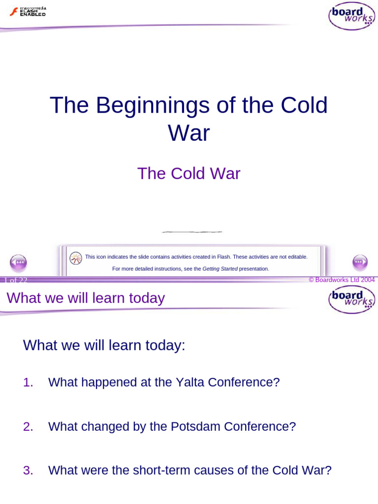 Start of Cold War | PDF