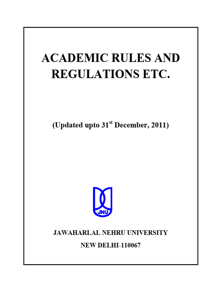 Academic Rules Regulations | PDF | Doctor Of Philosophy | Per Diem