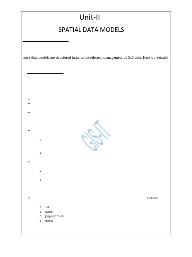 II UNIT GIS | PDF
