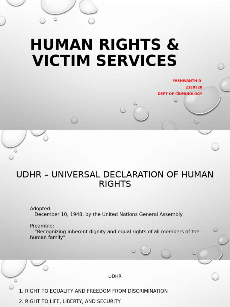 Human Rights 0 Victim Services | PDF